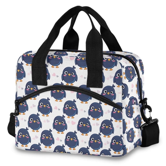 ALAZA Cute Birds Insulated Lunch Box Large Reusable Cooler Bag with ...