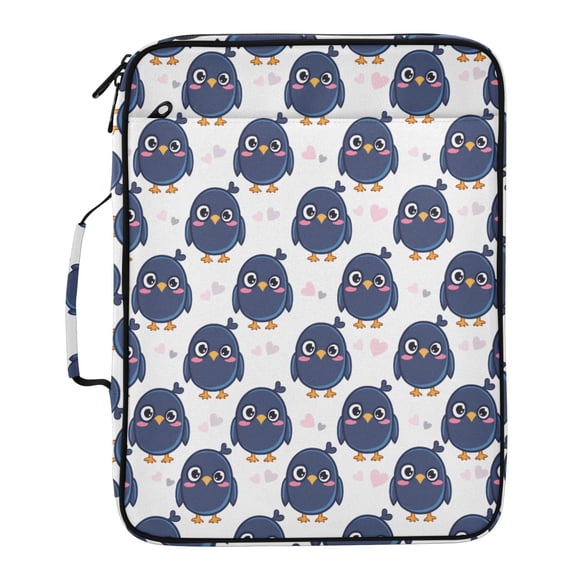 ALAZA Cute Birds Pattern Expanding Accordion File Folder 3 Ring Zipper ...