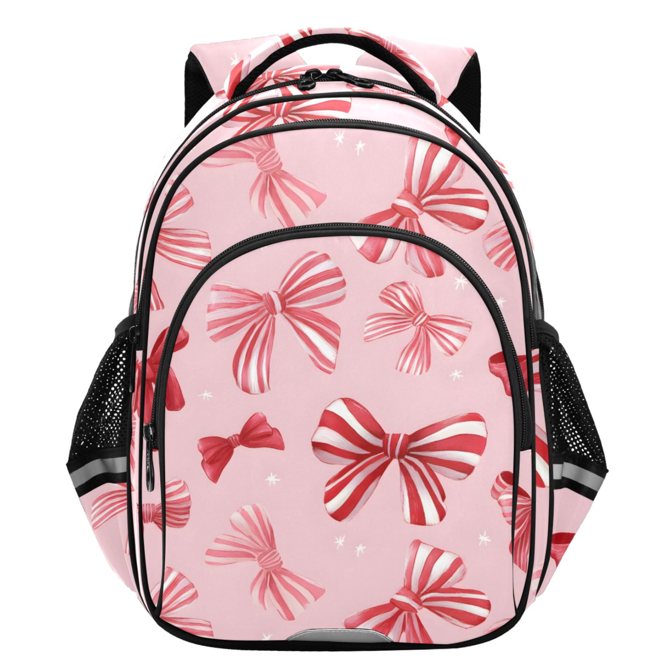 ALAZA Cute Bows School Backpack Elementary Bag Student Bookbag Travel ...