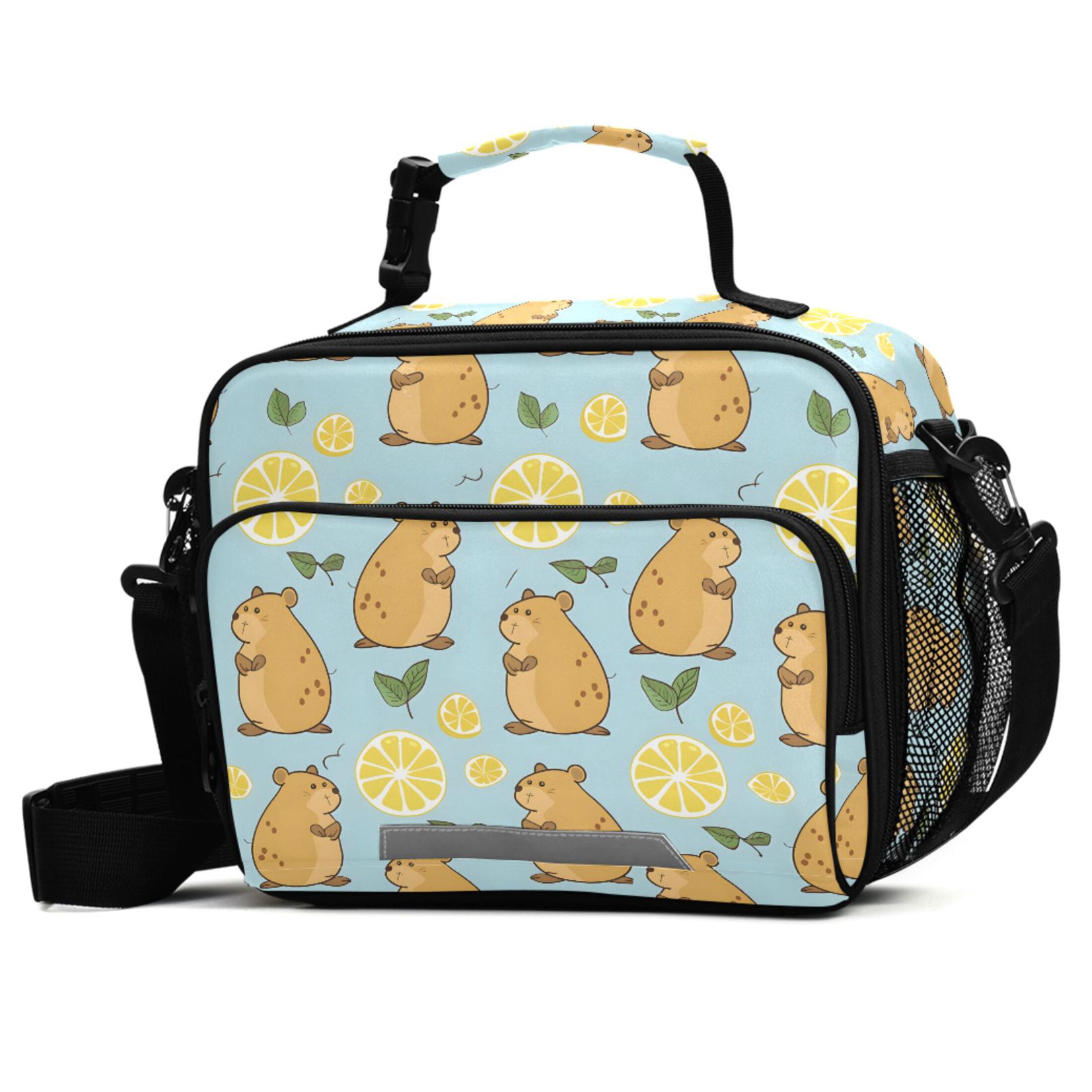 ALAZA Cute Capybara Lemon Lunch Box Insulated Cooler Bag Reusable Tote ...