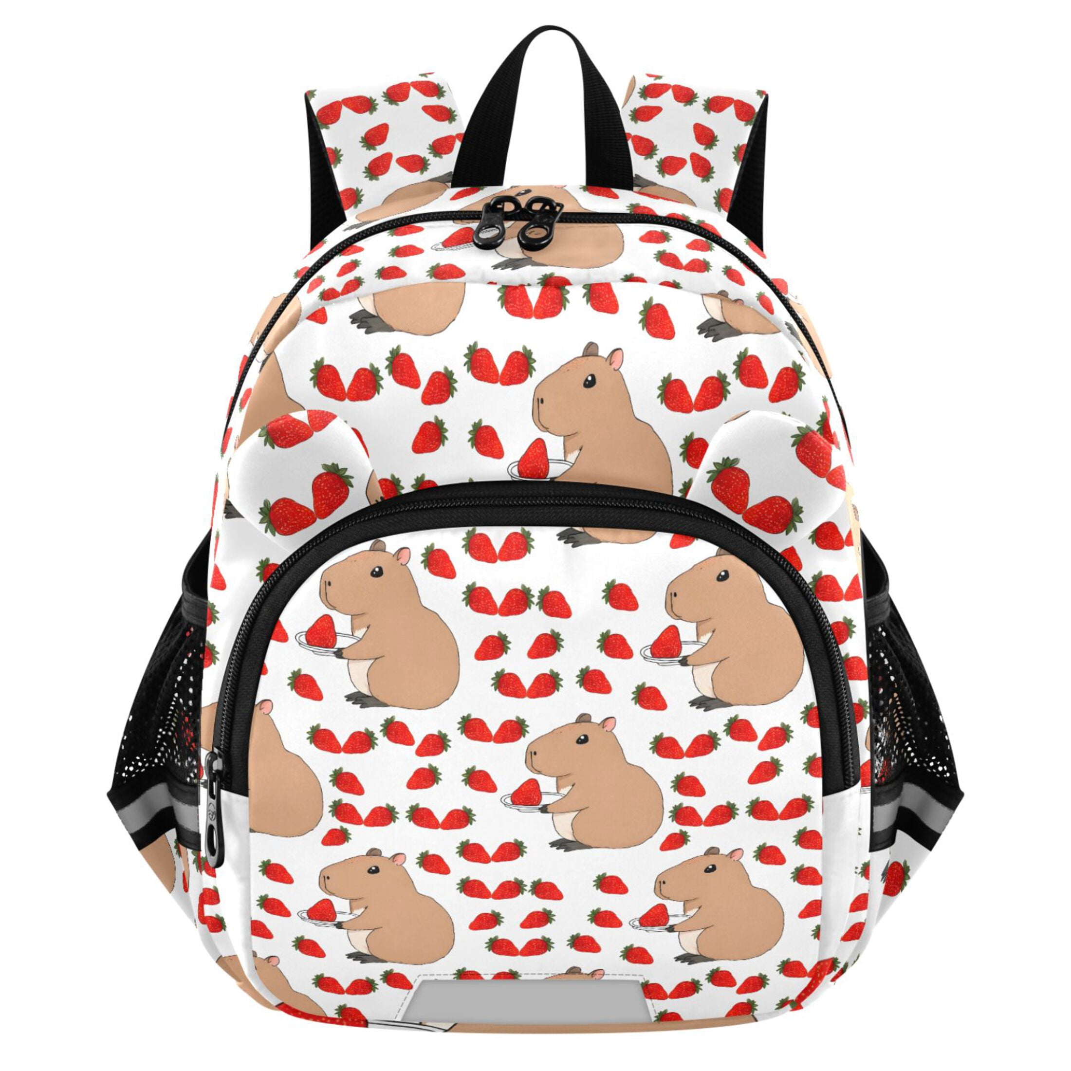 ALAZA Cute Capybara Strawberry Mini Backpack School Bookbag Age 3-7 ...