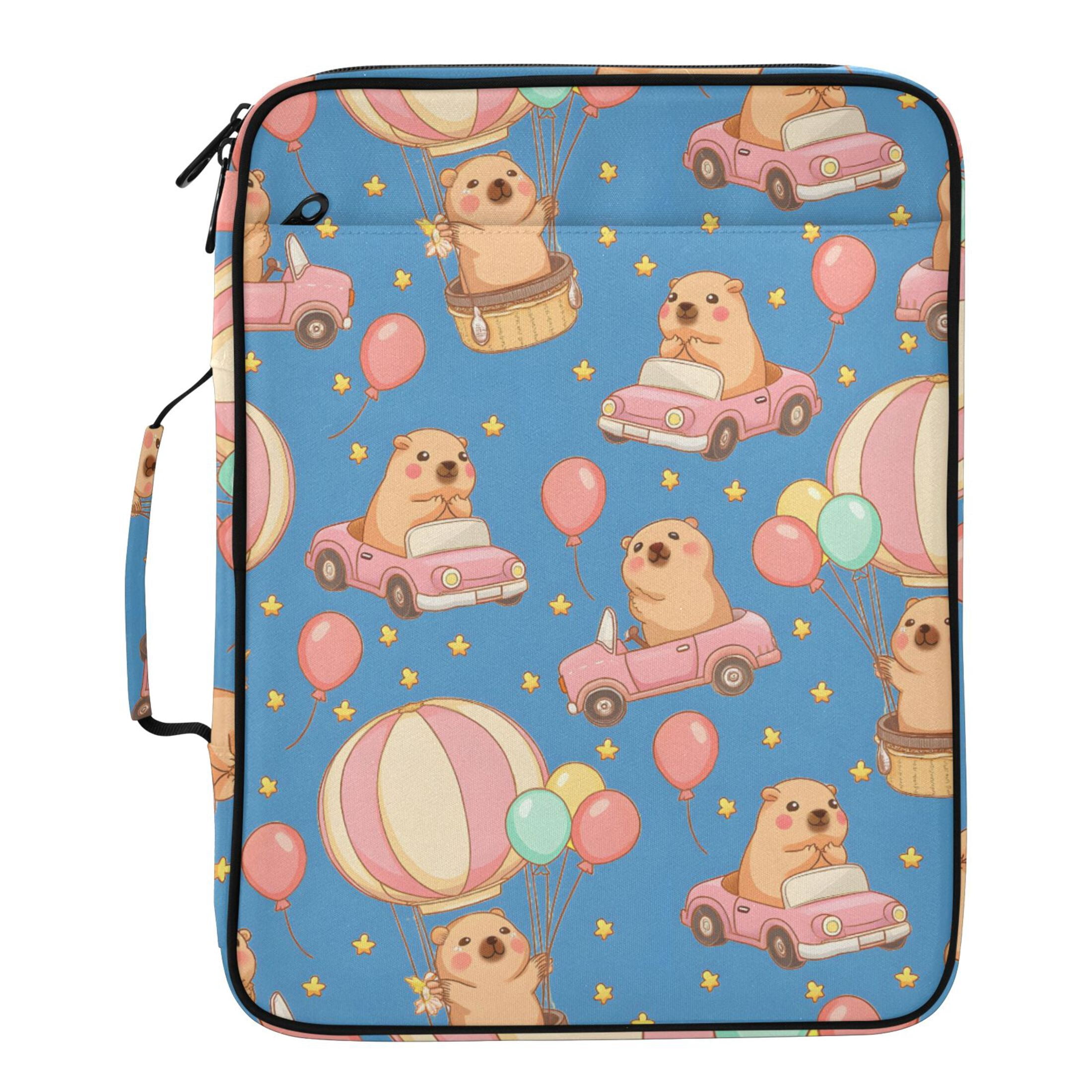 ALAZA Cute Capybara on Truck Pattern Expanding Accordion File Folder 3 ...