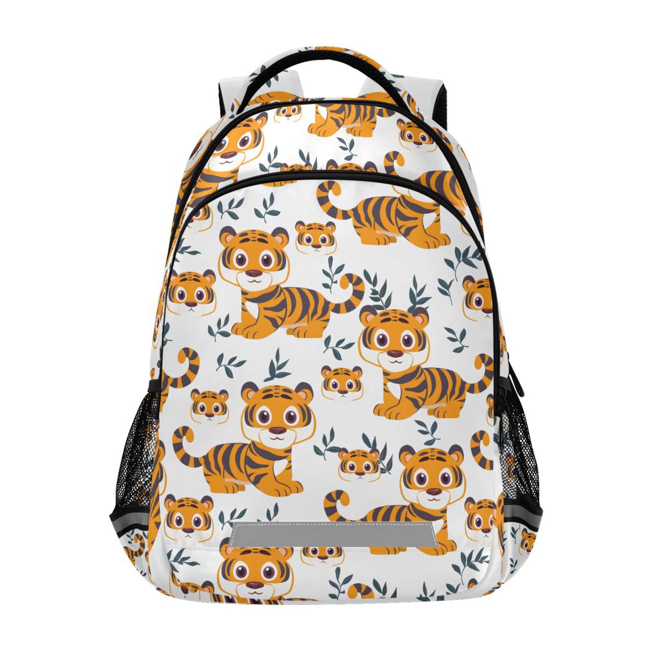 ALAZA Cute Cartoon Tigers Backpack Elementary School Bag Bookbag Travel ...