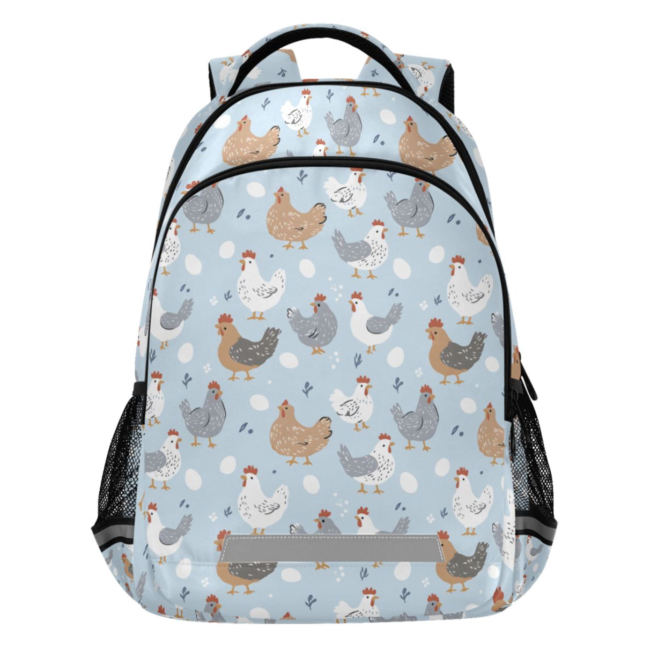 ALAZA Cute Chickens Eggs Pattern Backpack Elementary School Bags ...