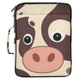 ALAZA Cute Cow Face Pattern Expanding Accordion File Folder 3 Ring ...