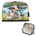 ALAZA Cute Cows Family and Tree Pencil Case Pen Pouch Bag Large ...