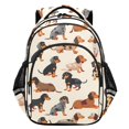 ALAZA Cute Dachshund Dog School Backpack Elementary Bag Student Bookbag ...