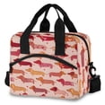 ALAZA Cute Dachshund Dogs Insulated Lunch Box Large Reusable Cooler Bag ...