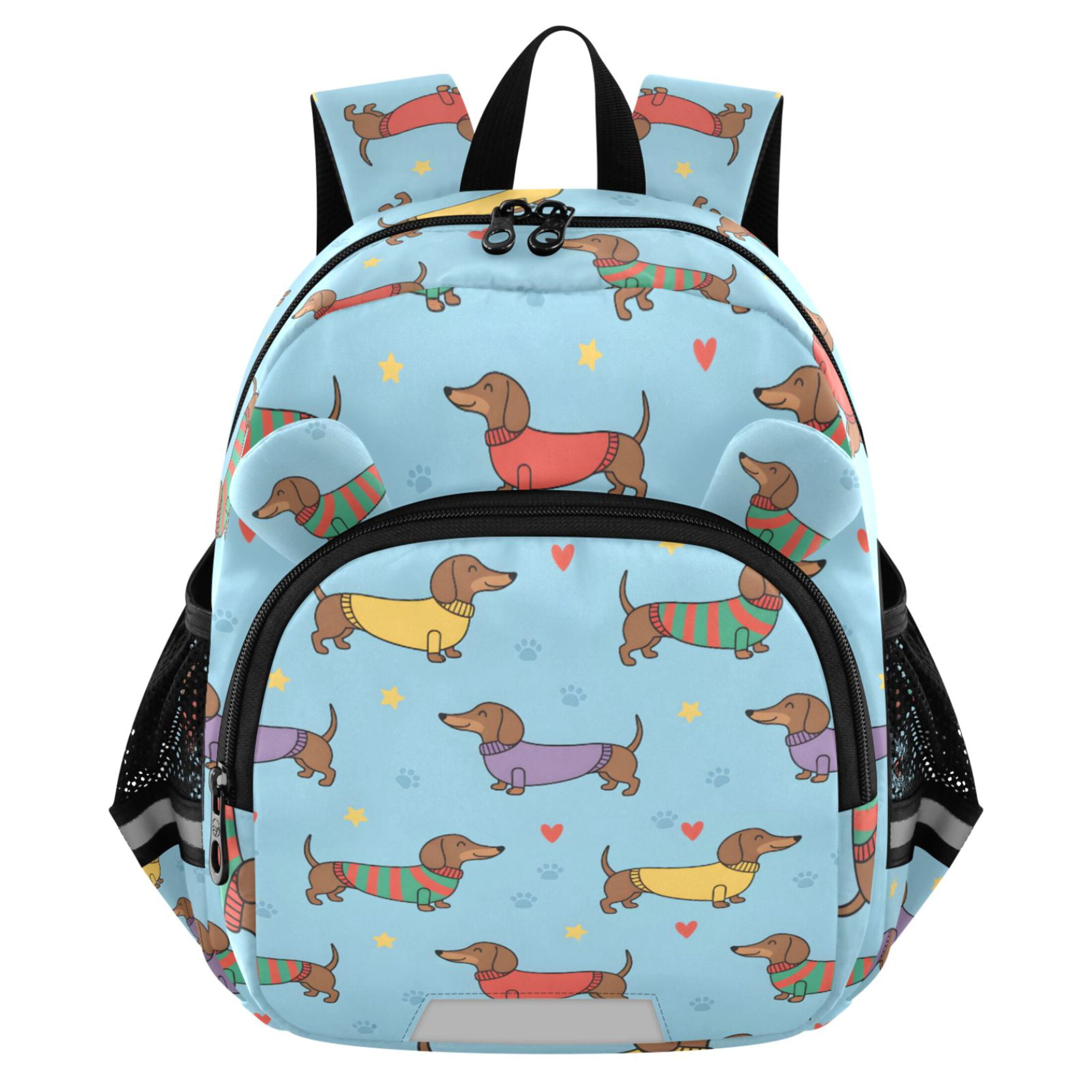 ALAZA Cute Dachshund Dogs Mini Backpack School Bookbag Age 3-7 Medium ...