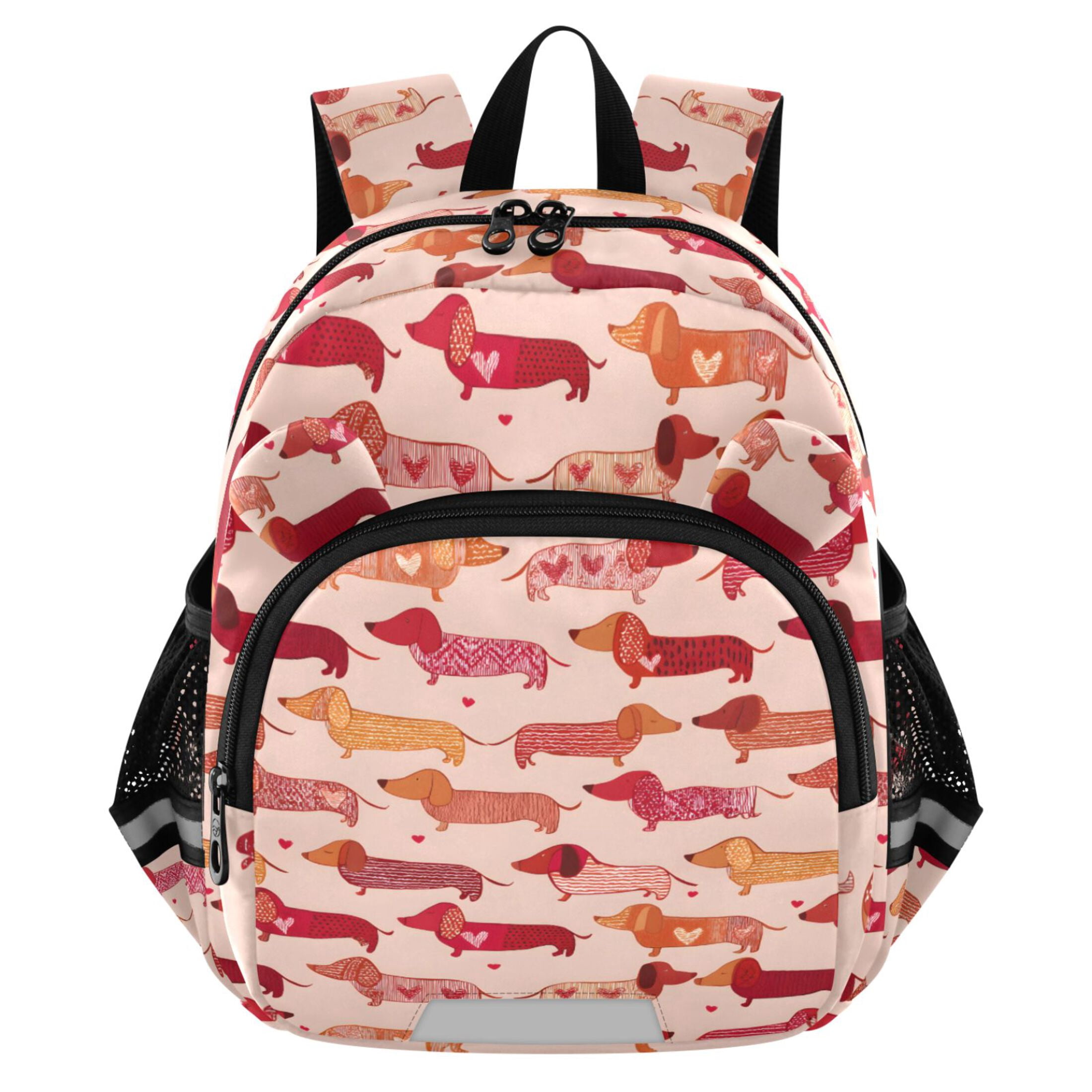 ALAZA Cute Dachshund Dogs Mini Backpack School Bookbag Age 3-7 Small ...