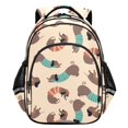 ALAZA Cute Dachshund Pattern School Backpack Elementary Bag Student ...