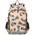 ALAZA Cute Dachshund Pattern School Laptop Backpack Travel Bag Casual ...