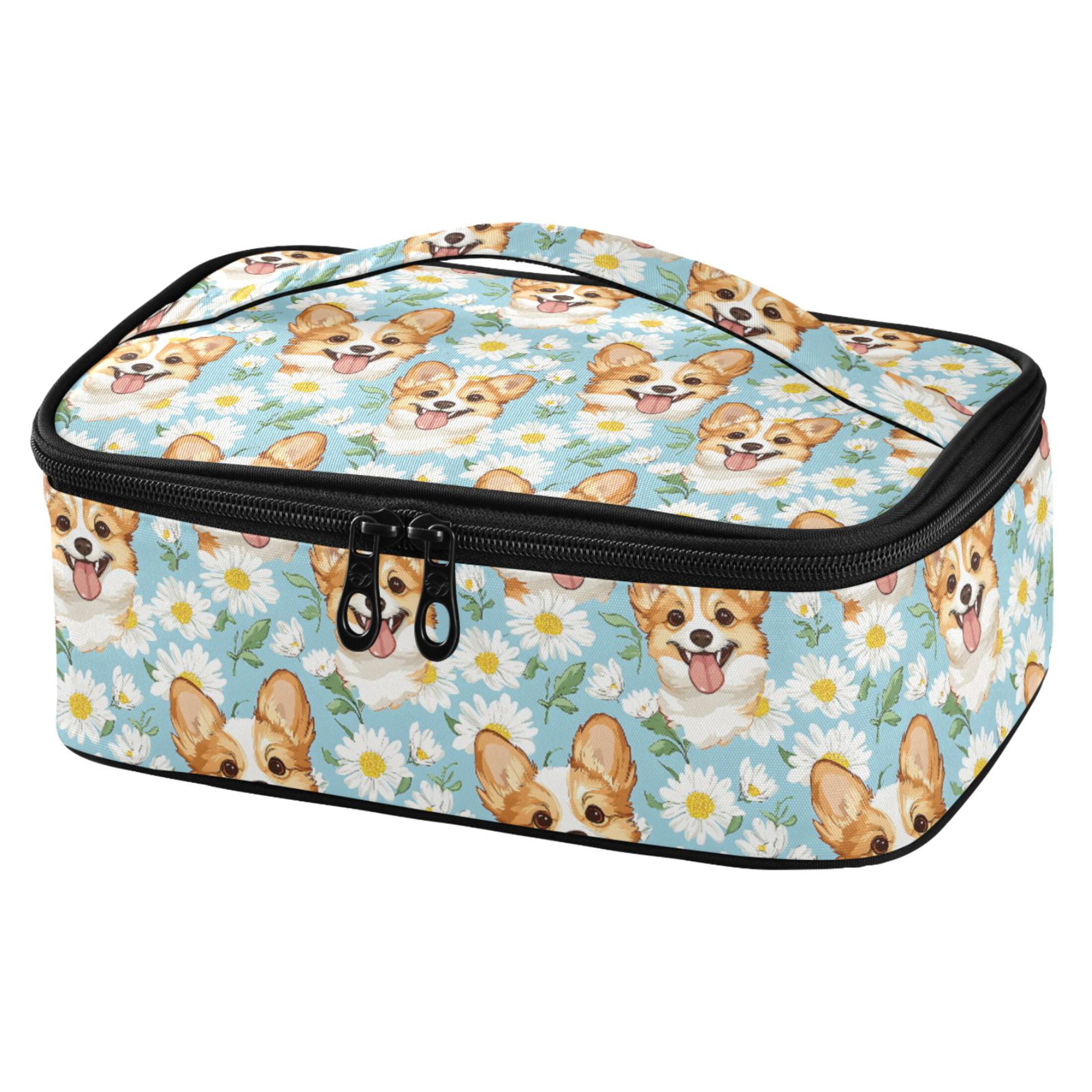 ALAZA Cute Daisy Dogs Lunch Box Insulated Cooler Tote Bag Reusable ...