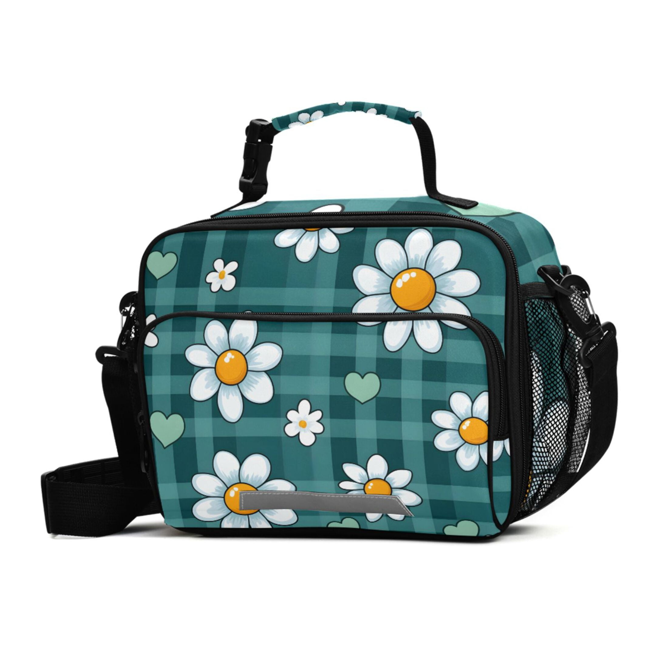 ALAZA Cute Daisy Flower Lunch Box Insulated Cooler Bag Reusable Tote ...
