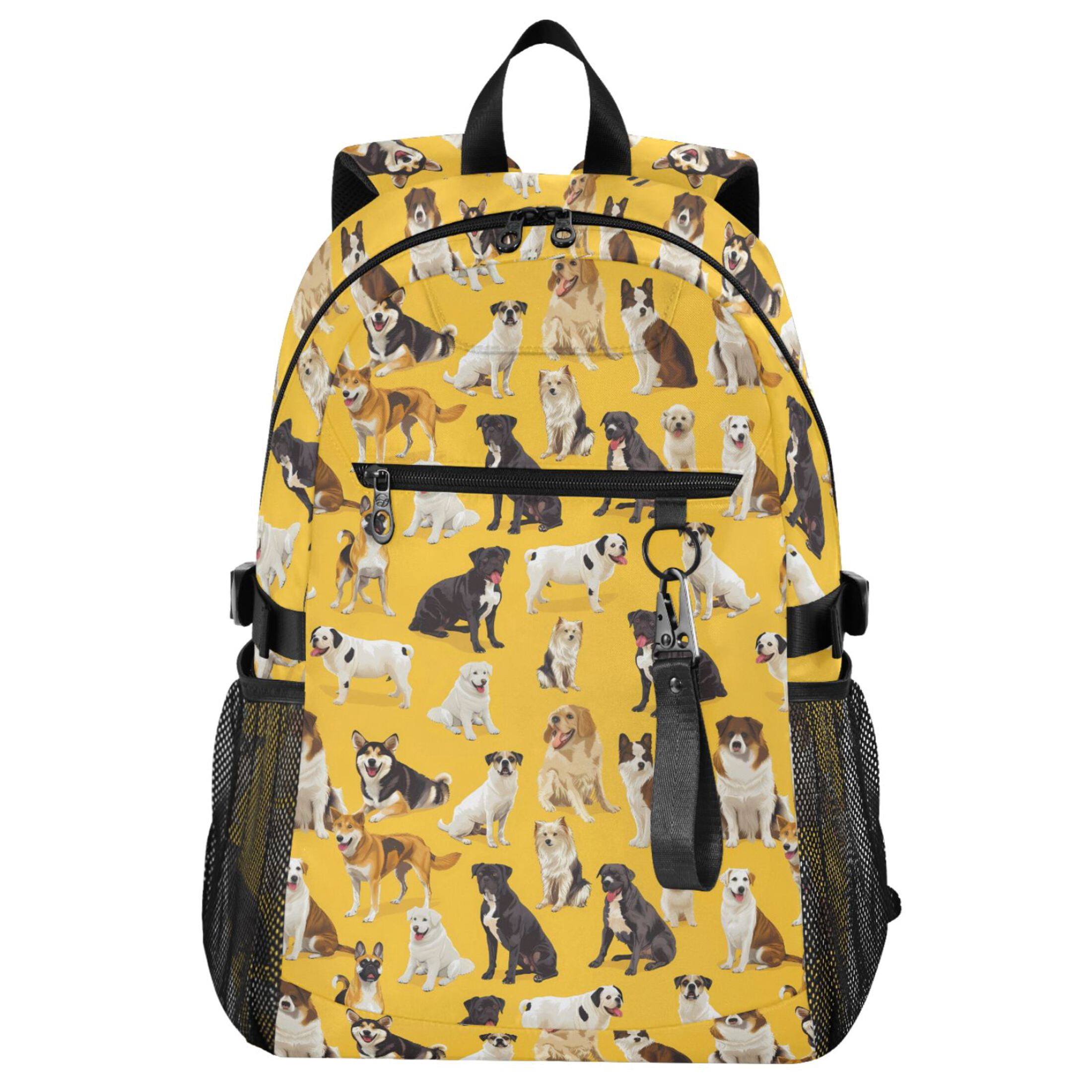 ALAZA Cute Different Dogs Pattern School Backpack Travel Laptop Bag ...