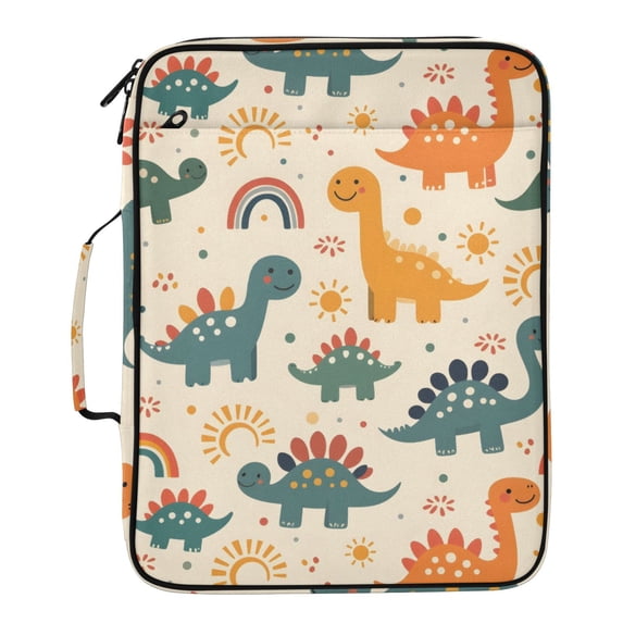 ALAZA Cute Dinosaurs Pattern Expanding Accordion File Folder 3 Ring ...