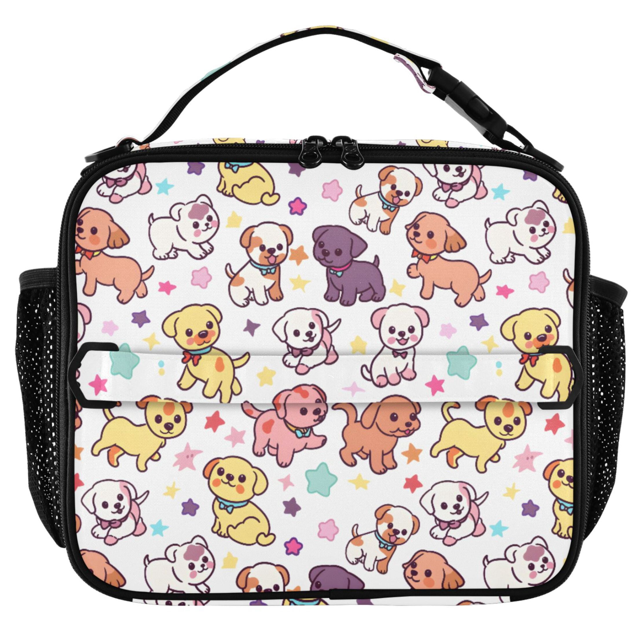 ALAZA Cute Dog Stars Insulated Lunch Box Lunch Bag Cooler Tote with ...