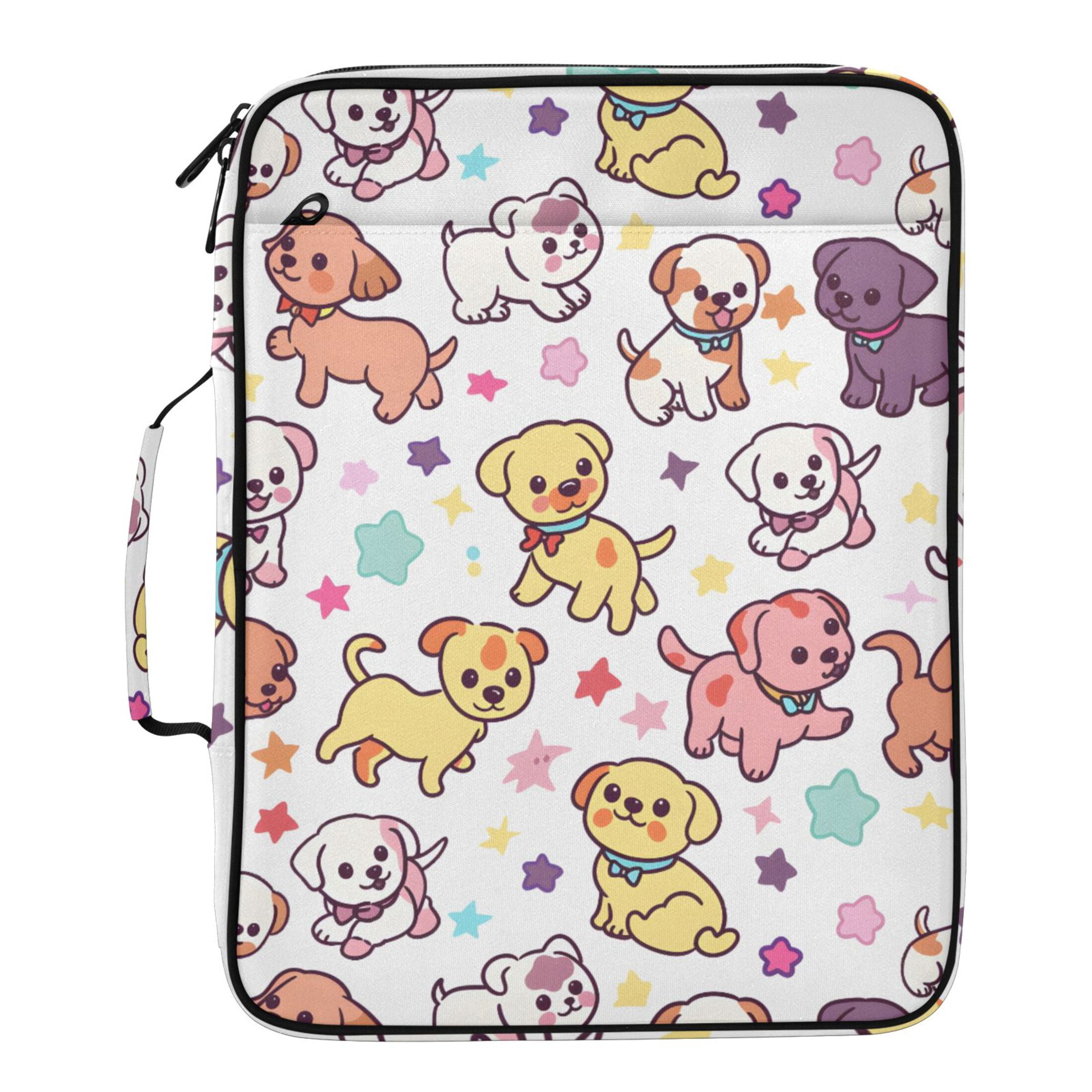 ALAZA Cute Dog Stars Pattern Expanding Accordion File Folder 3 Ring ...