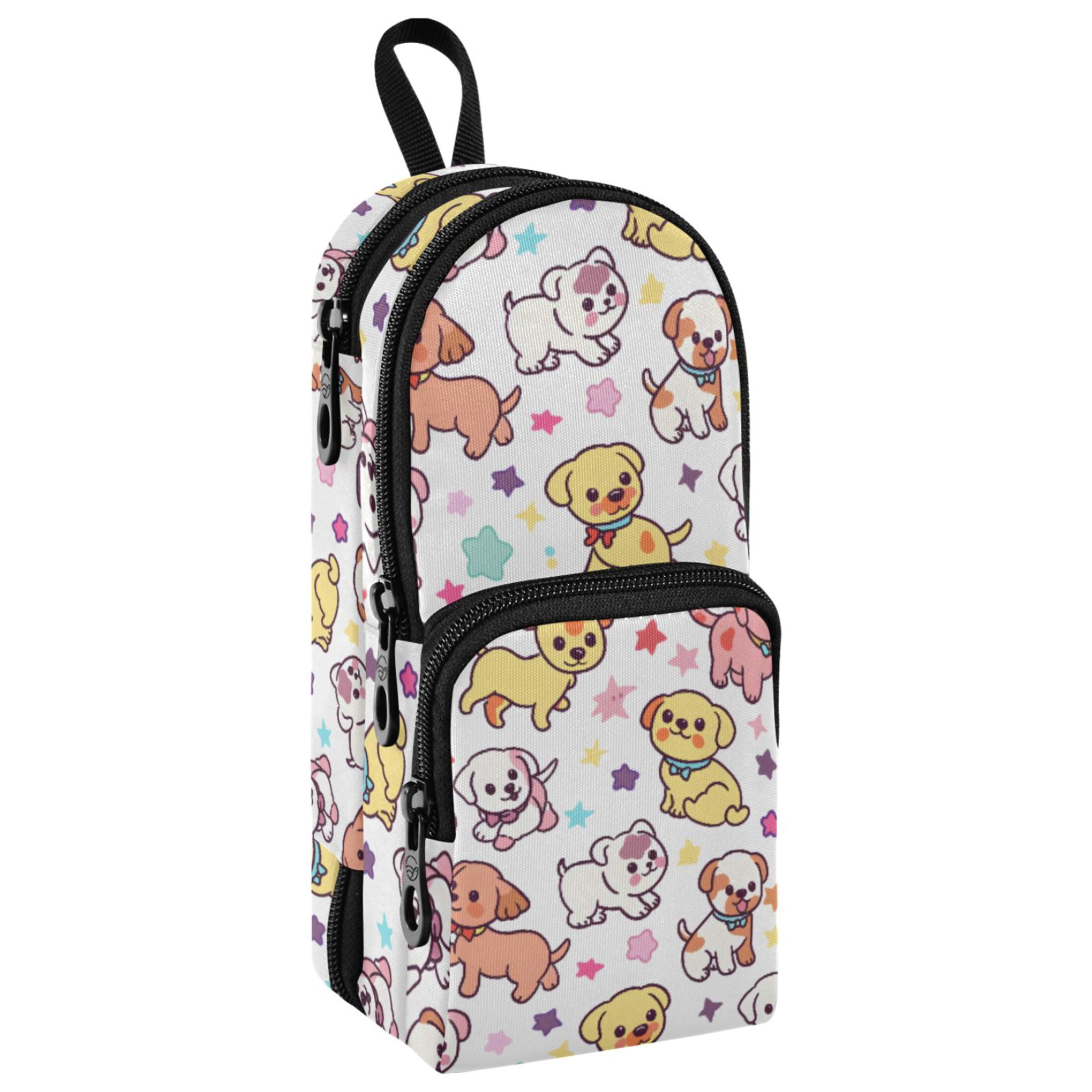 ALAZA Cute Dog Stars Pencil Case Pen Pouch Stationery Organizer Bag ...