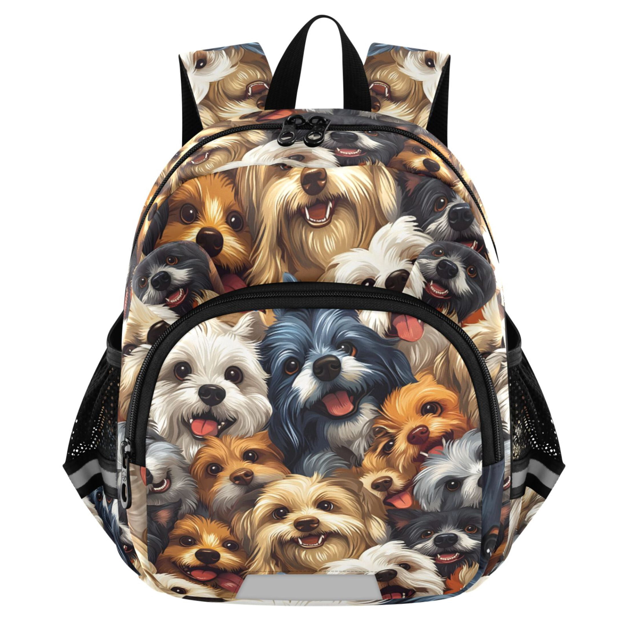 ALAZA Cute Dogs Doodle Print Mini Backpack School Bookbag Age 3-7 ...