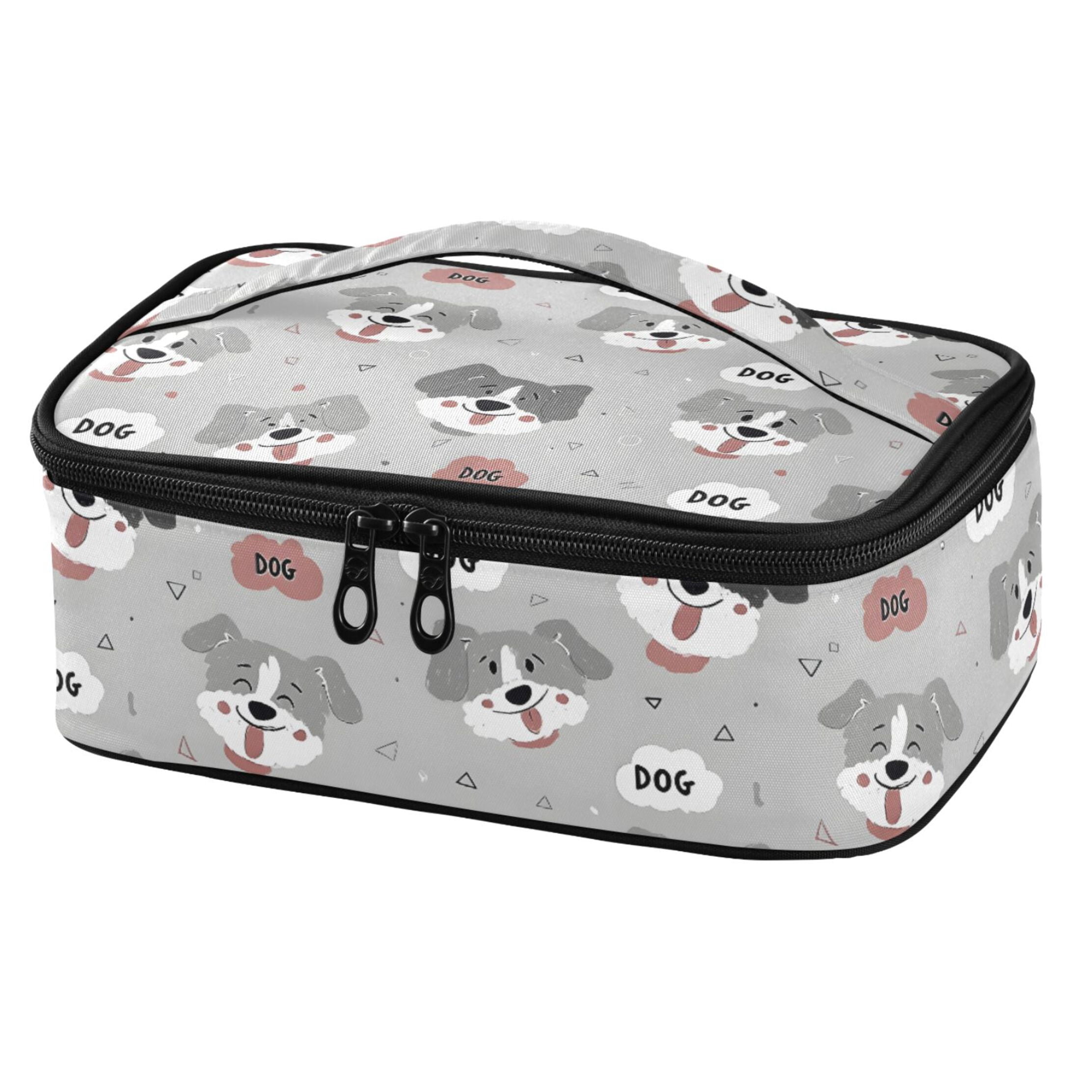 ALAZA Cute Dogs Lunch Box Insulated Cooler Tote Bag Reusable School ...