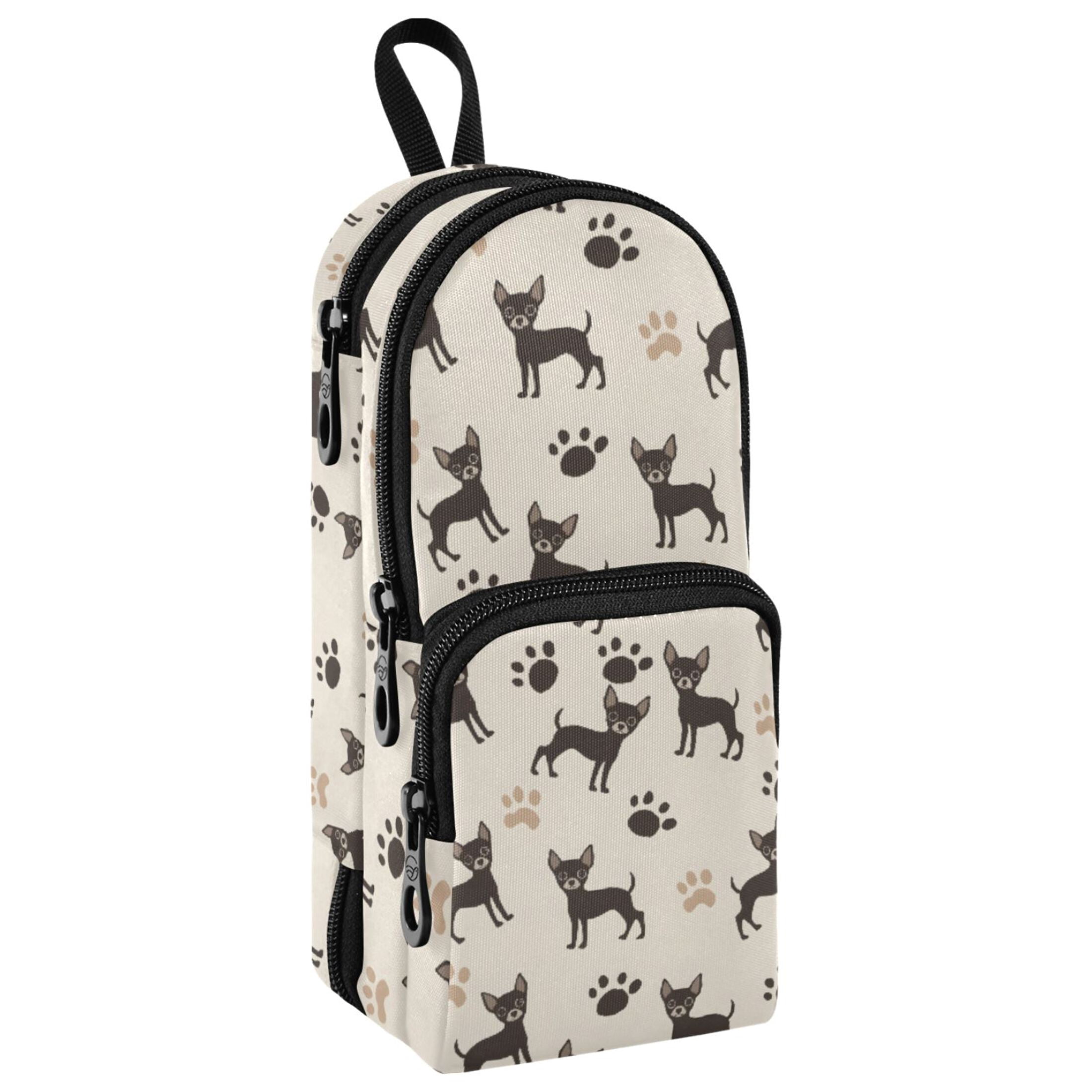 ALAZA Cute Dogs Paws Pencil Case Pen Pouch Stationery Organizer Bag ...