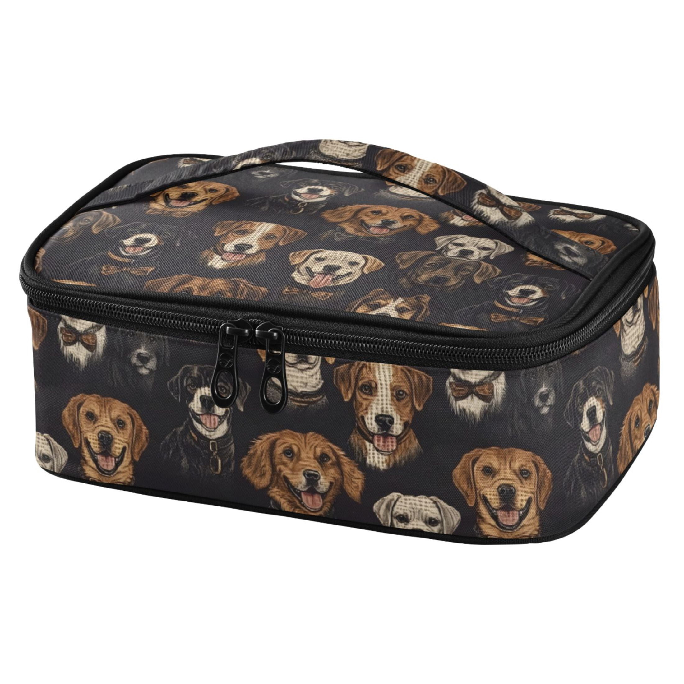 ALAZA Cute Doodle Cartoon Dogs Lunch Box Insulated Cooler Tote Bag ...