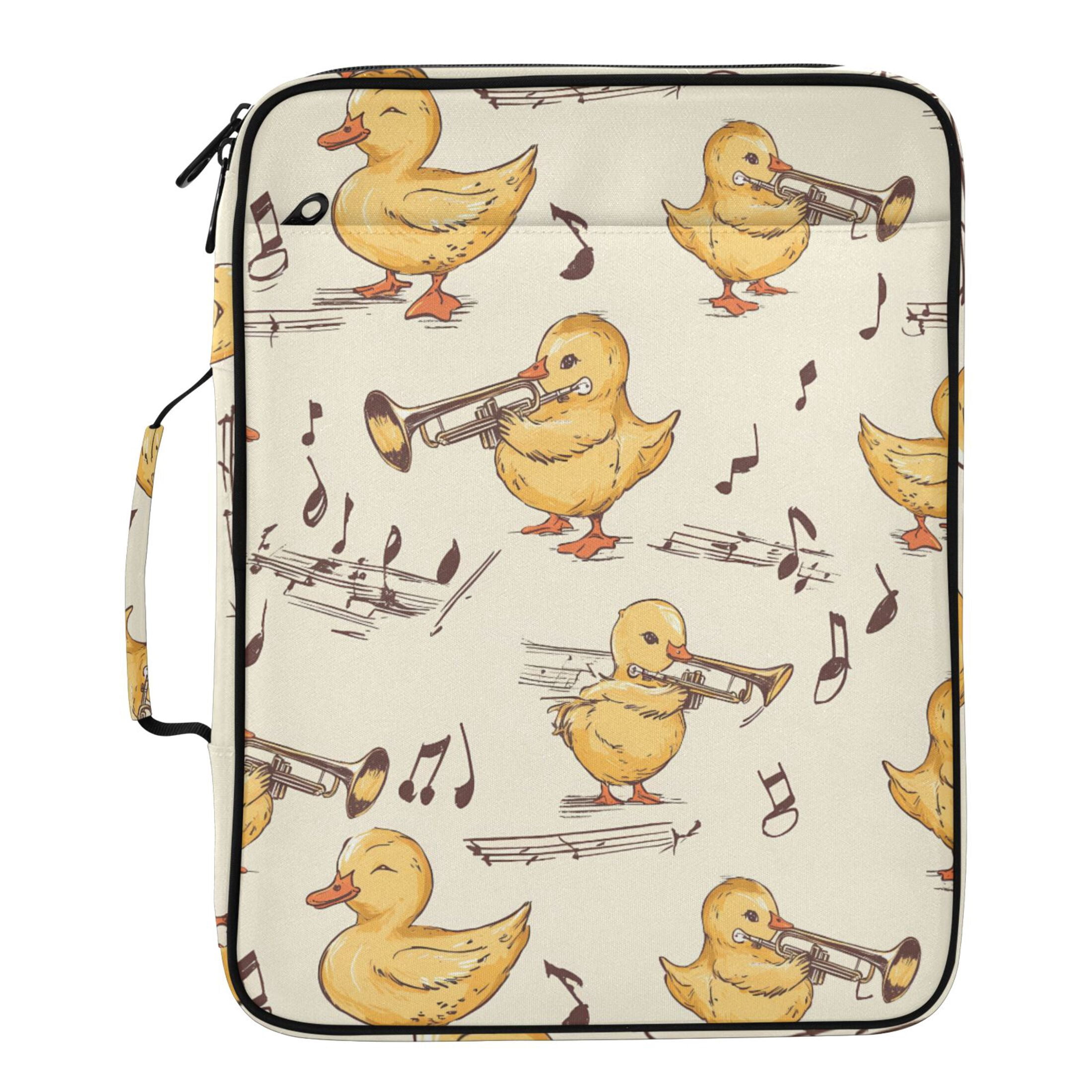 ALAZA Cute Duck Musical Pattern Expanding Accordion File Folder 3 Ring ...