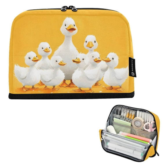 ALAZA Cute Ducks Pencil Case Pen Pouch Bag Large Capacity Organizer ...