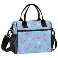 ALAZA Cute Flamingo Print Cooler Lunch Bag Insulated Reusable Lunch ...