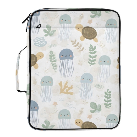 ALAZA Cute Jellyfish Turtles Pattern Expanding Accordion File Folder 3 ...