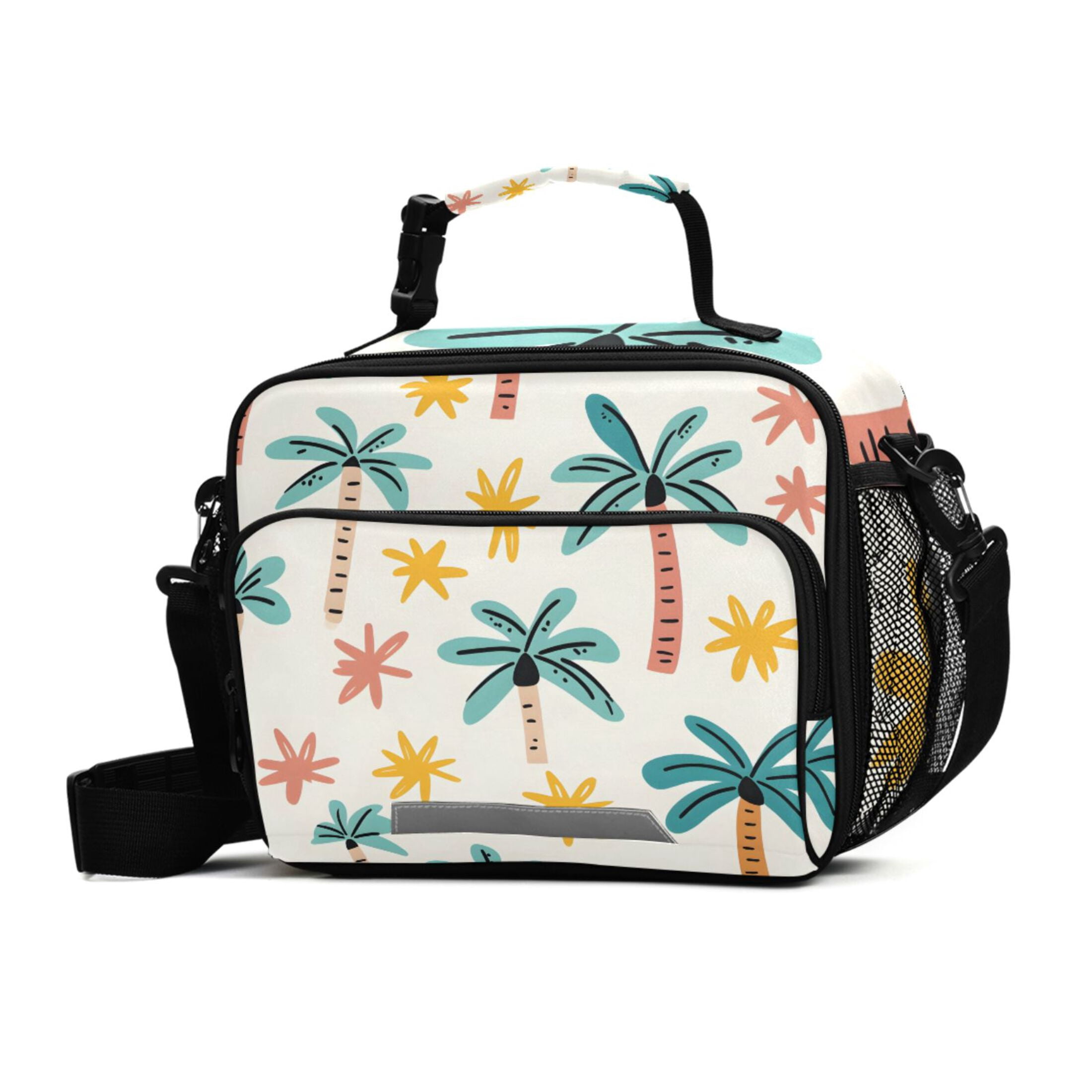 ALAZA Cute Palm Tree Lunch Box Insulated Cooler Bag Reusable Tote Bags ...