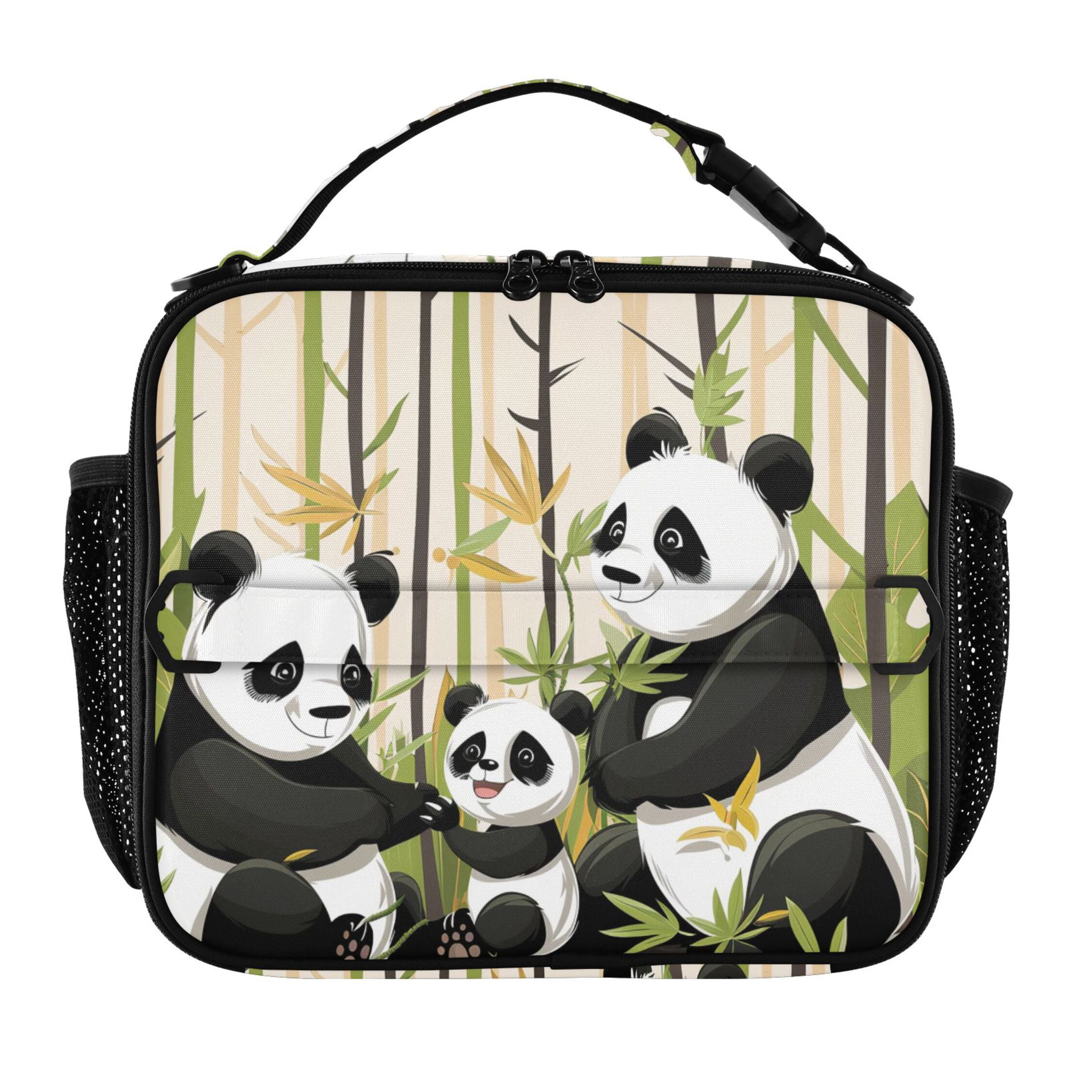ALAZA Cute Panda Family Lunch Box Insulated Lunch Bag Cooler Tote with ...
