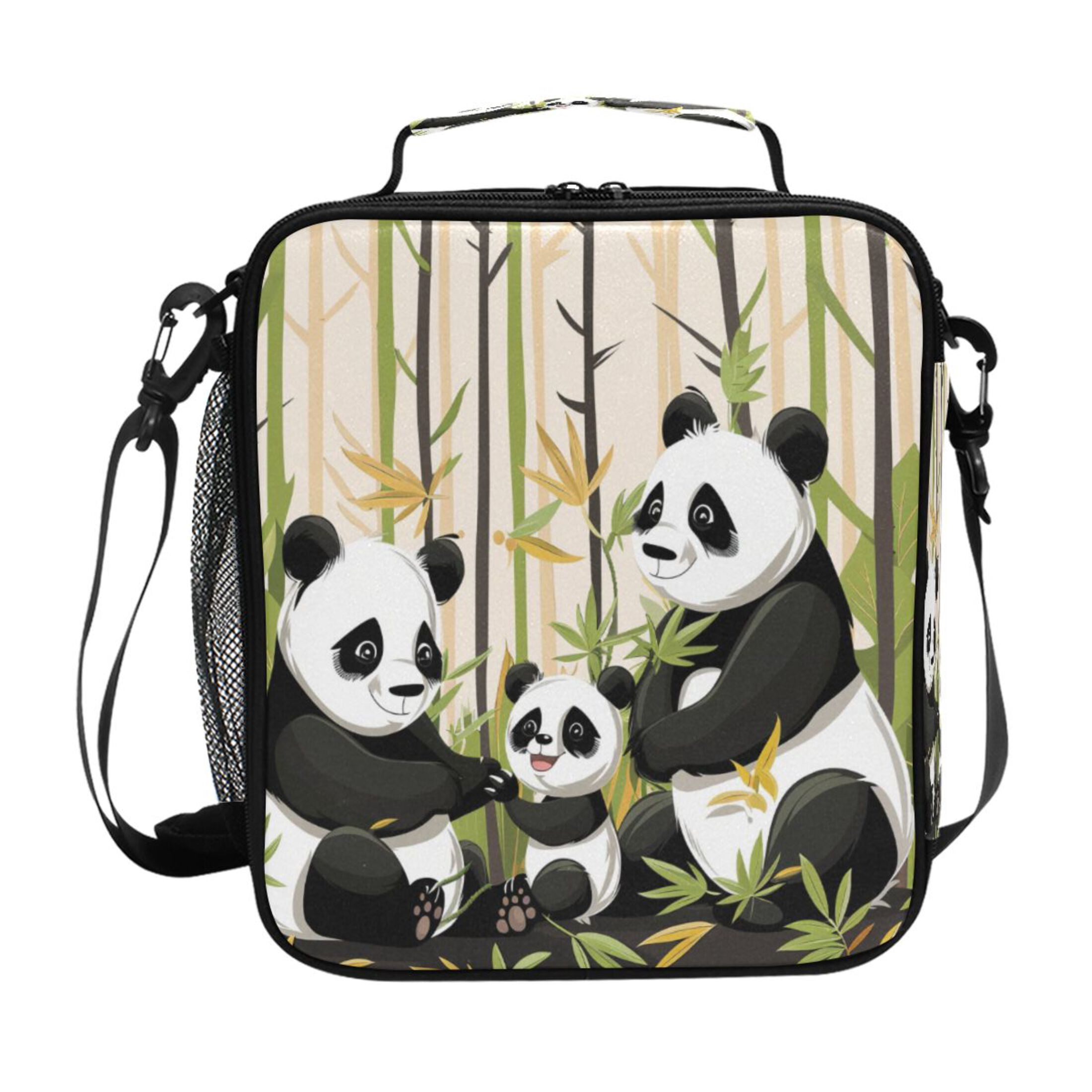 ALAZA Cute Panda Family Lunch Box Insulated Lunch Bag Reusable Thermal ...