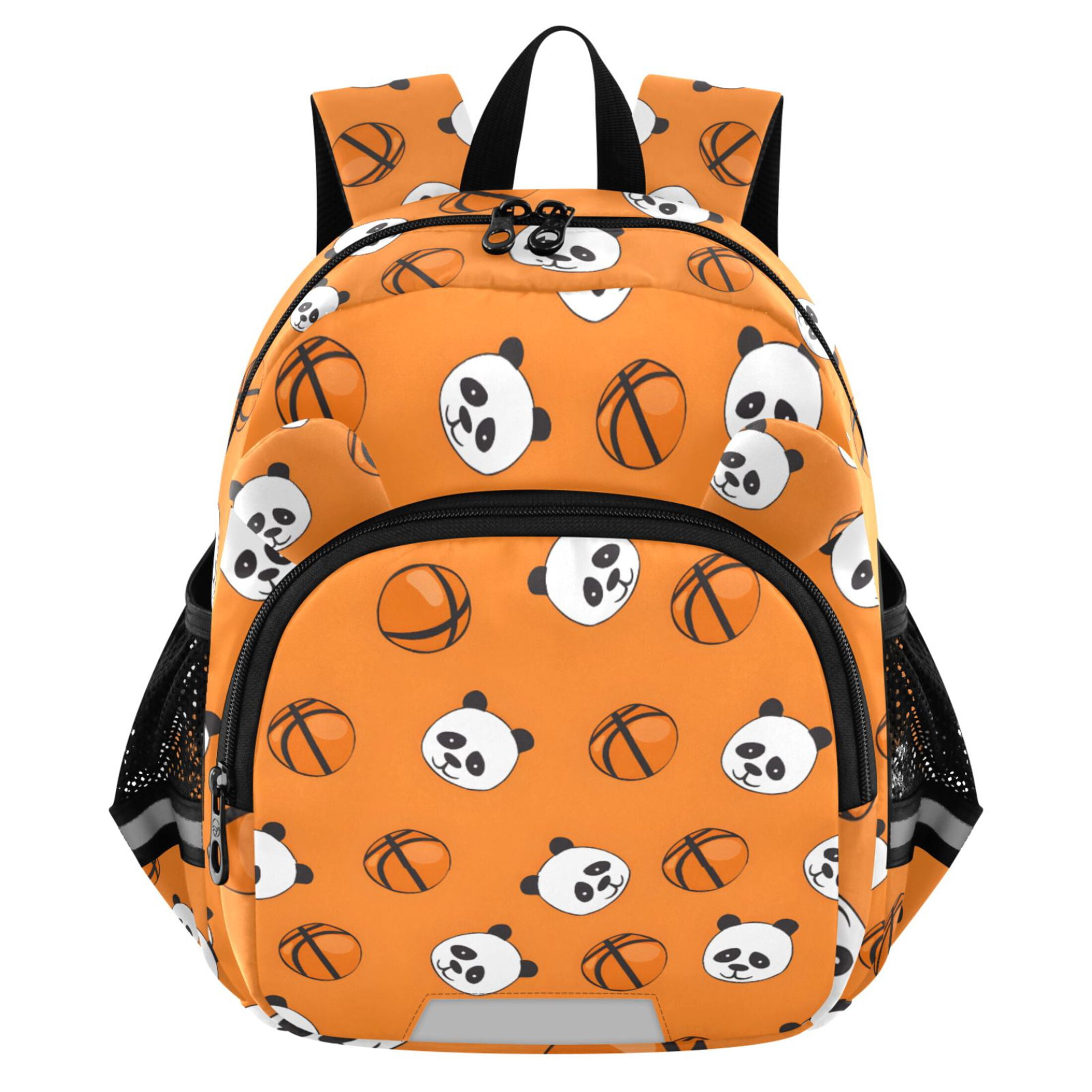 ALAZA Cute Panda and Basketball Mini Backpack School Bookbag Age 3-7 ...