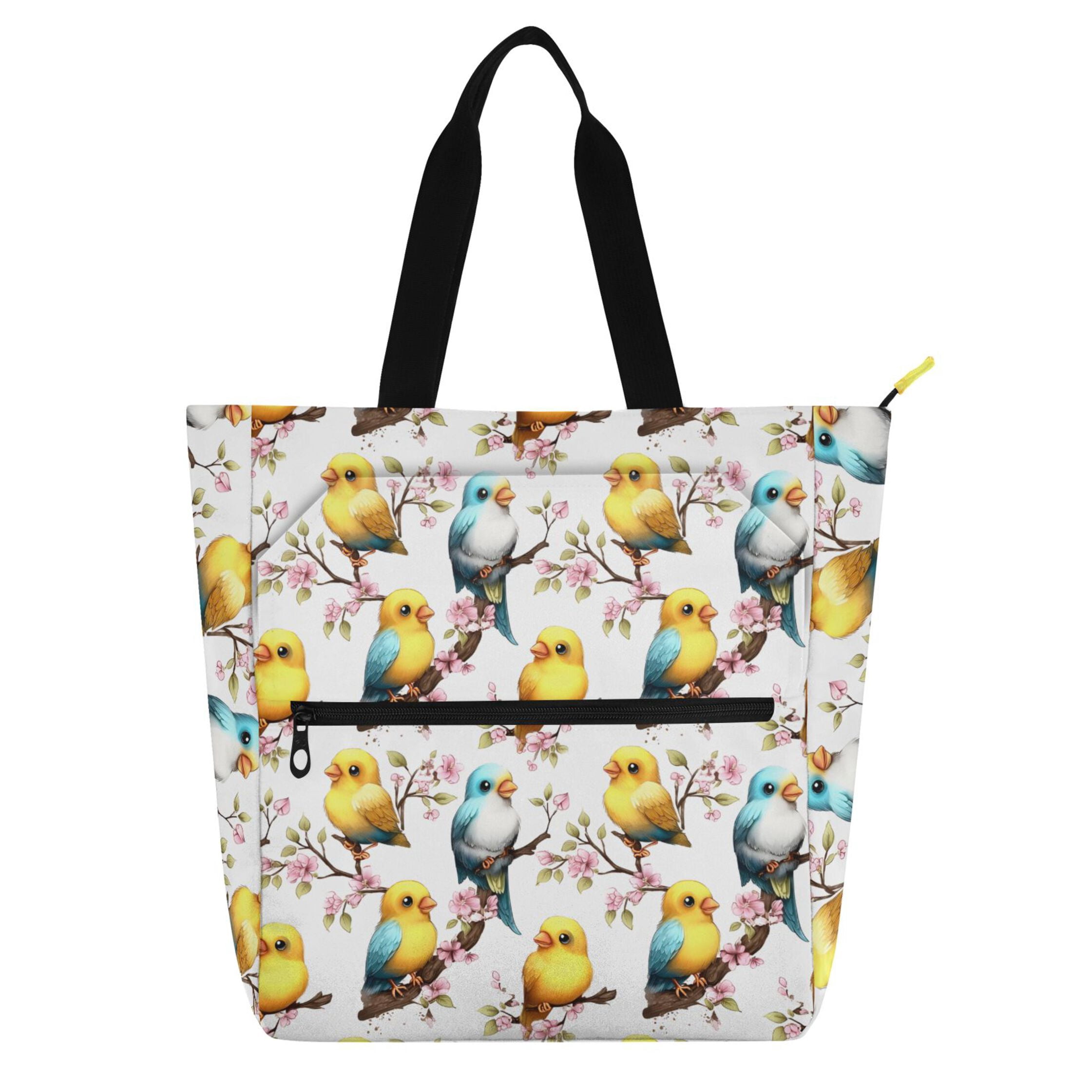 ALAZA Cute Parrot Birds School Book Bag Kids Tote Bags Handbag ...