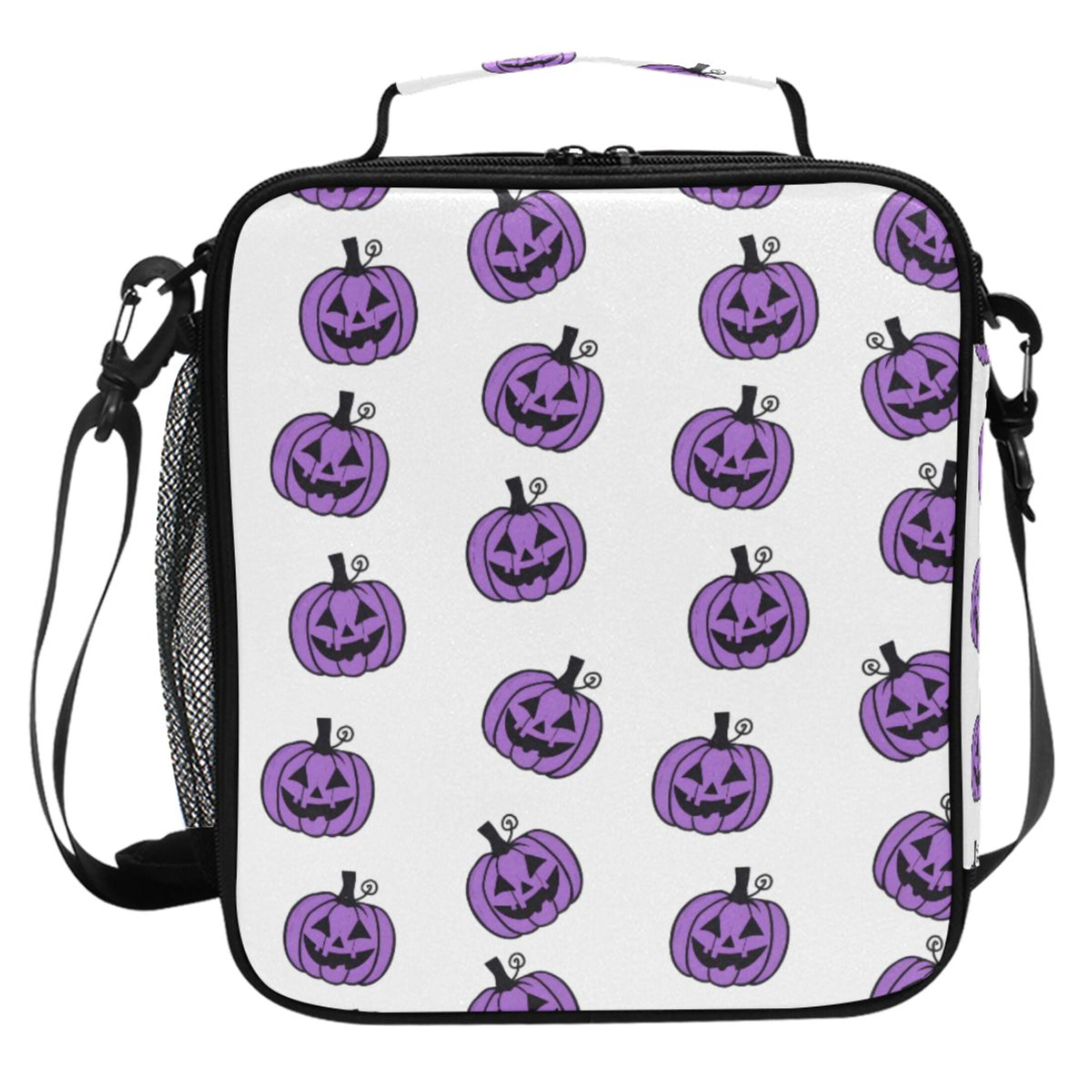 ALAZA Cute Pumpkins Lunch Box Insulated Cooler Lunch Bag with Shoulder ...