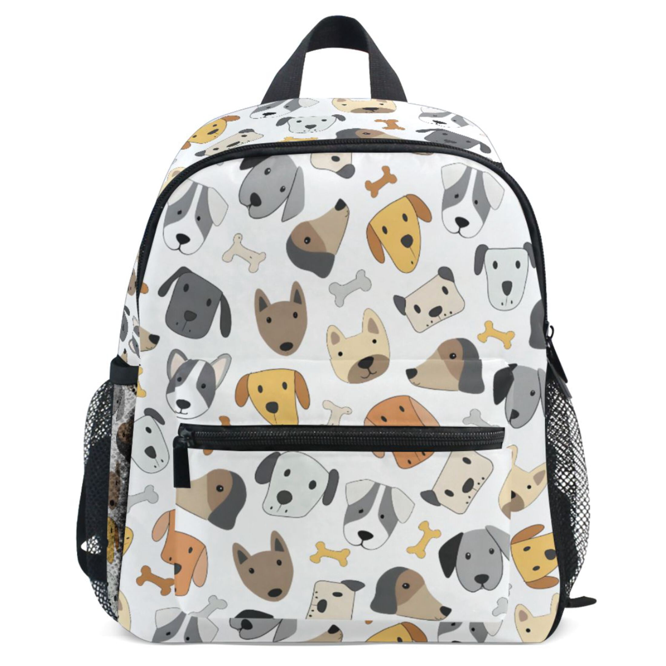 ALAZA Cute Puppy Head Pattern School Backpack Student Bookbag Mini Bag ...
