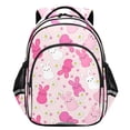 ALAZA Cute Rabbit Daisy Floral School Backpack Elementary Bag Student ...