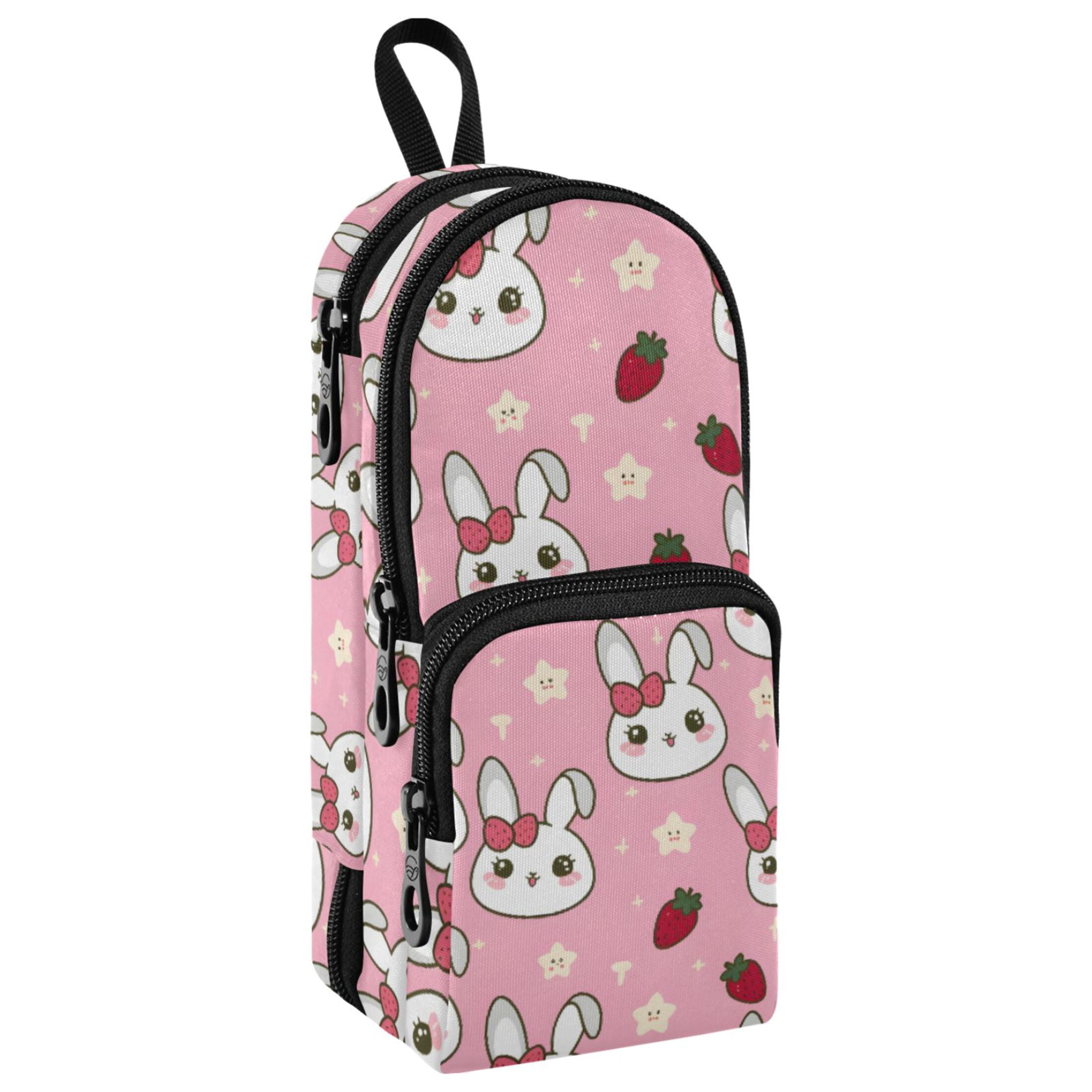 ALAZA Cute Rabbit Strawberry Star Pencil Case Pen Pouch Stationery ...