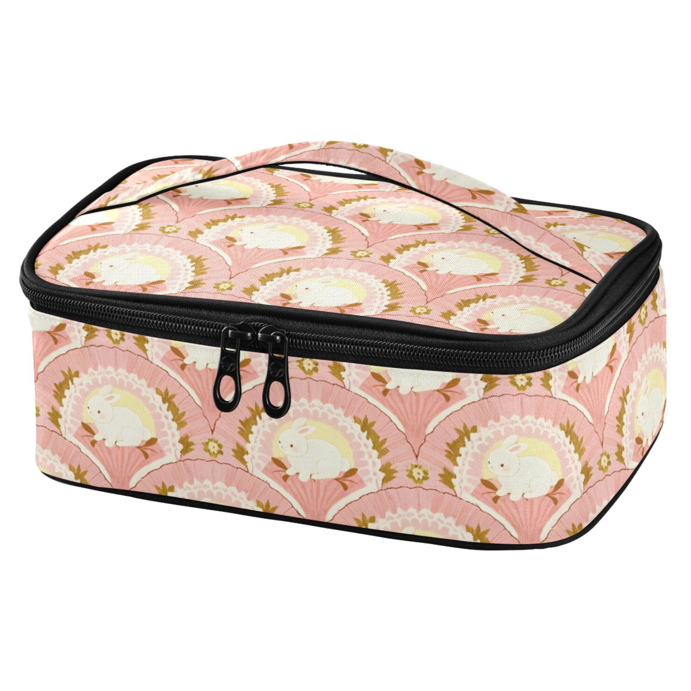 ALAZA Cute Rabbits Lunch Box Insulated Cooler Tote Bag Reusable School ...