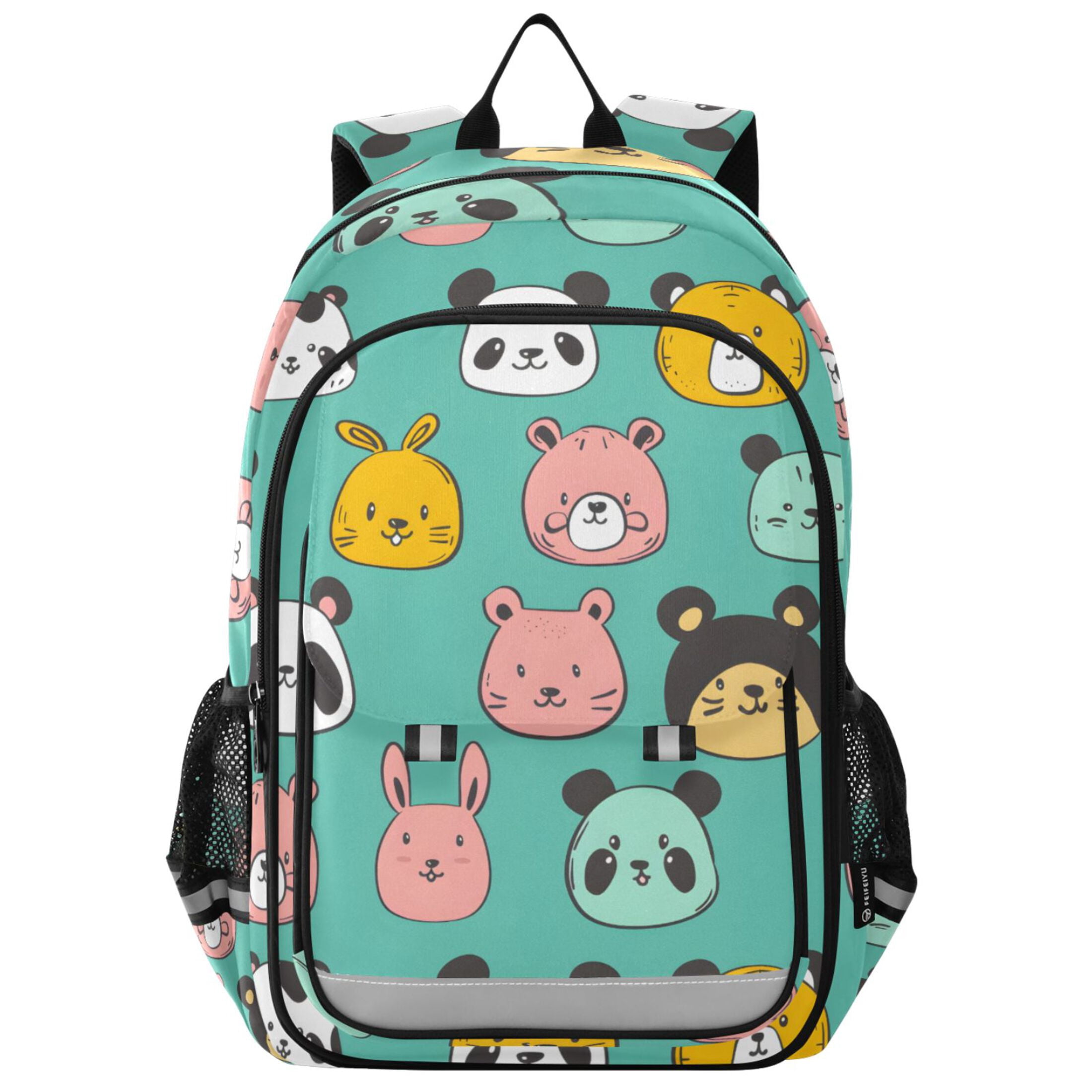 ALAZA Cute Rabbits Panda Cats Laptop Backpack Purse Travel Bag Casual ...
