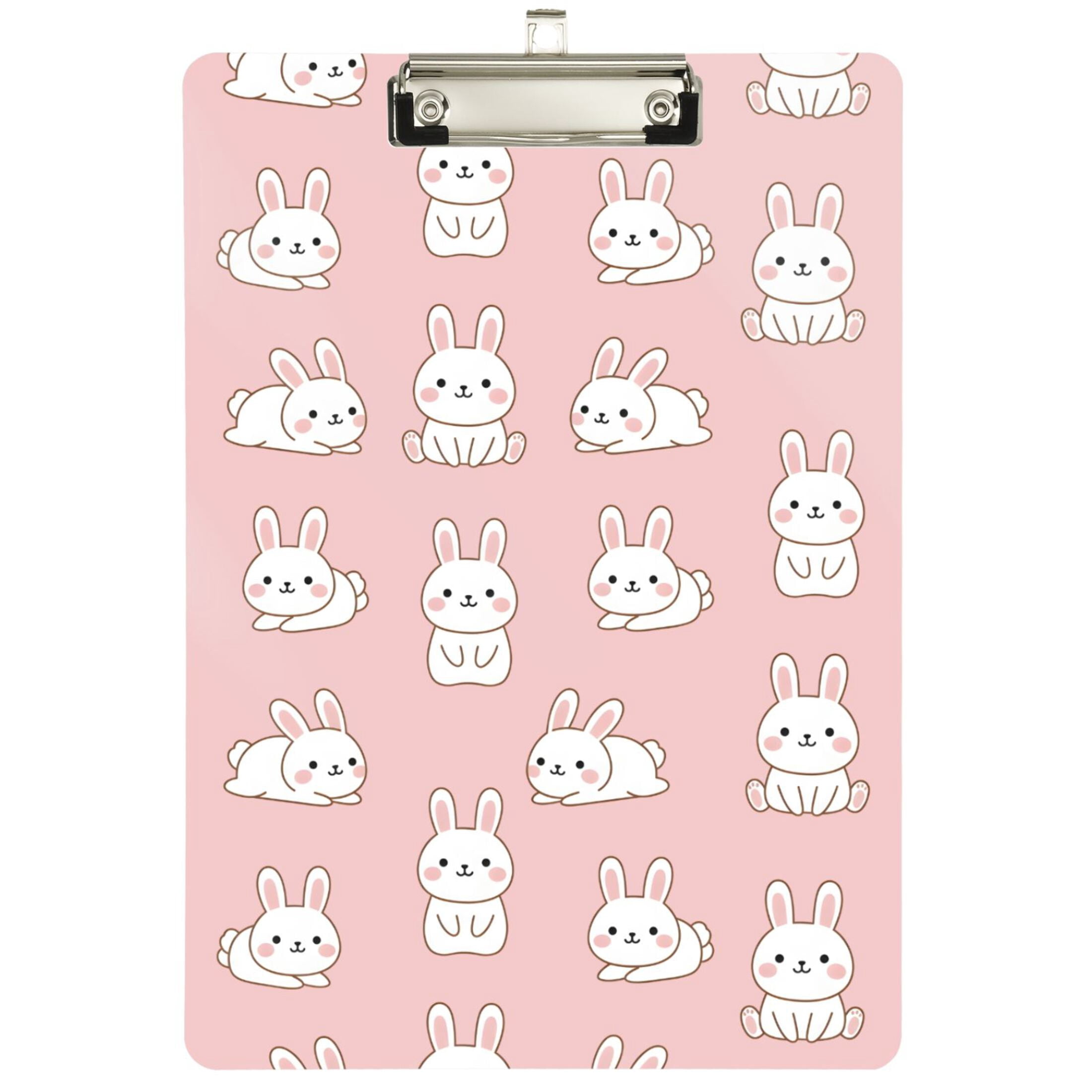 ALAZA Cute Rabbits Plastic Clipboard A4 Letter Size Decorative ...
