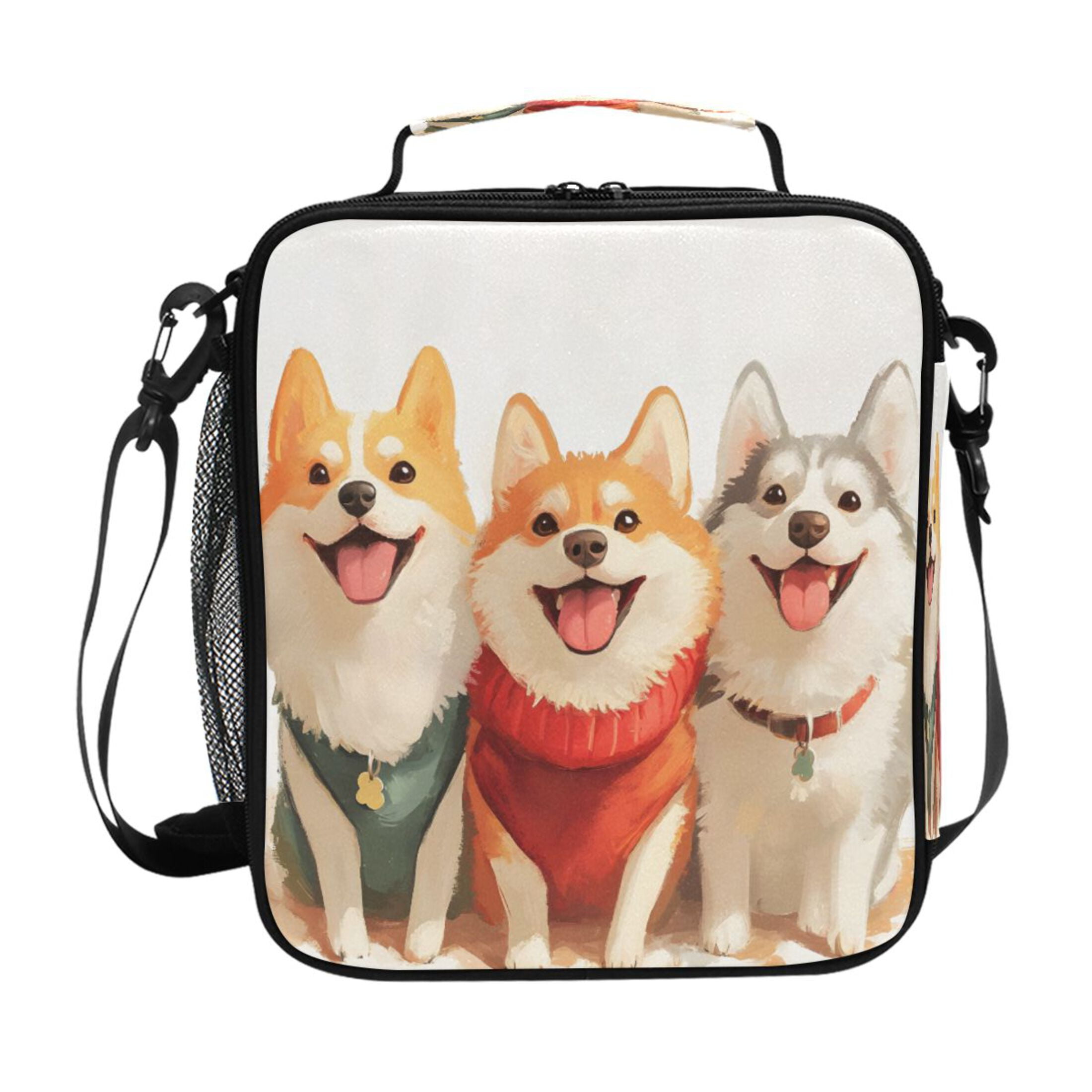 ALAZA Cute Shiba Inu Dogs Lunch Box Insulated Lunch Bag Reusable ...