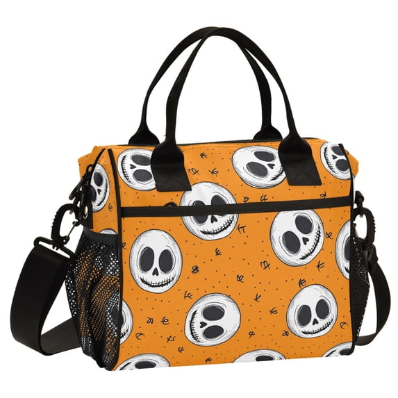 ALAZA Cute Skeletons Print Cooler Lunch Bag Insulated Reusable Lunch ...
