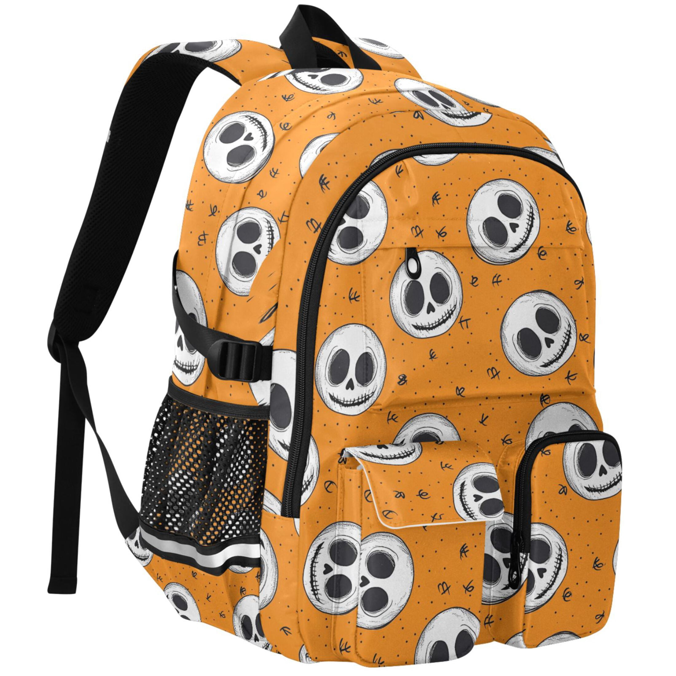 ALAZA Cute Skeletons Print Student Backpack School Bookbag Large Laptop ...