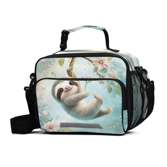 ALAZA Cute Sloth Lunch Box Insulated Cooler Bag Reusable Tote Bags with ...