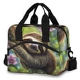 ALAZA Cute Sloth on Tree Insulated Lunch Box Large Reusable Cooler Bag ...