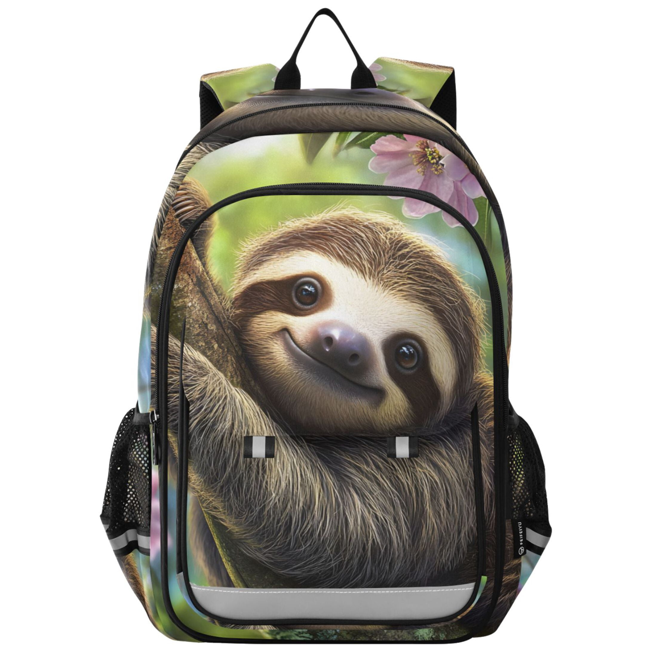 ALAZA Cute Sloth on Tree School Laptop Backpack Travel Bag Casual ...