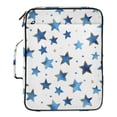 ALAZA Cute Stars Pattern Expanding Accordion File Folder 3 Ring Zipper ...